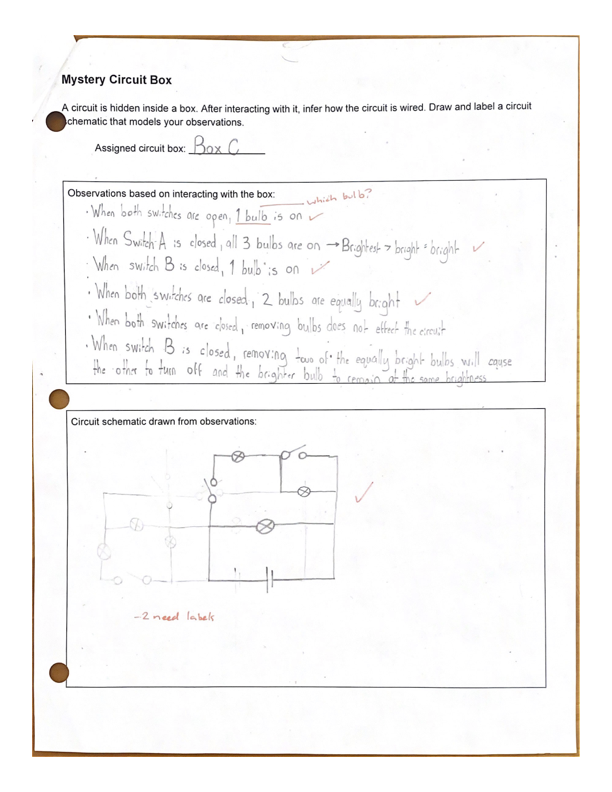 Spring Lab Practical 1: Electricity – Megan Hayes-Golding